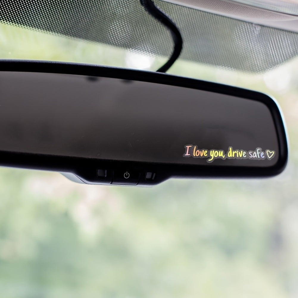 10PCS I Love You Drive Safe Sticker, Women Car Decal for Rearview ...