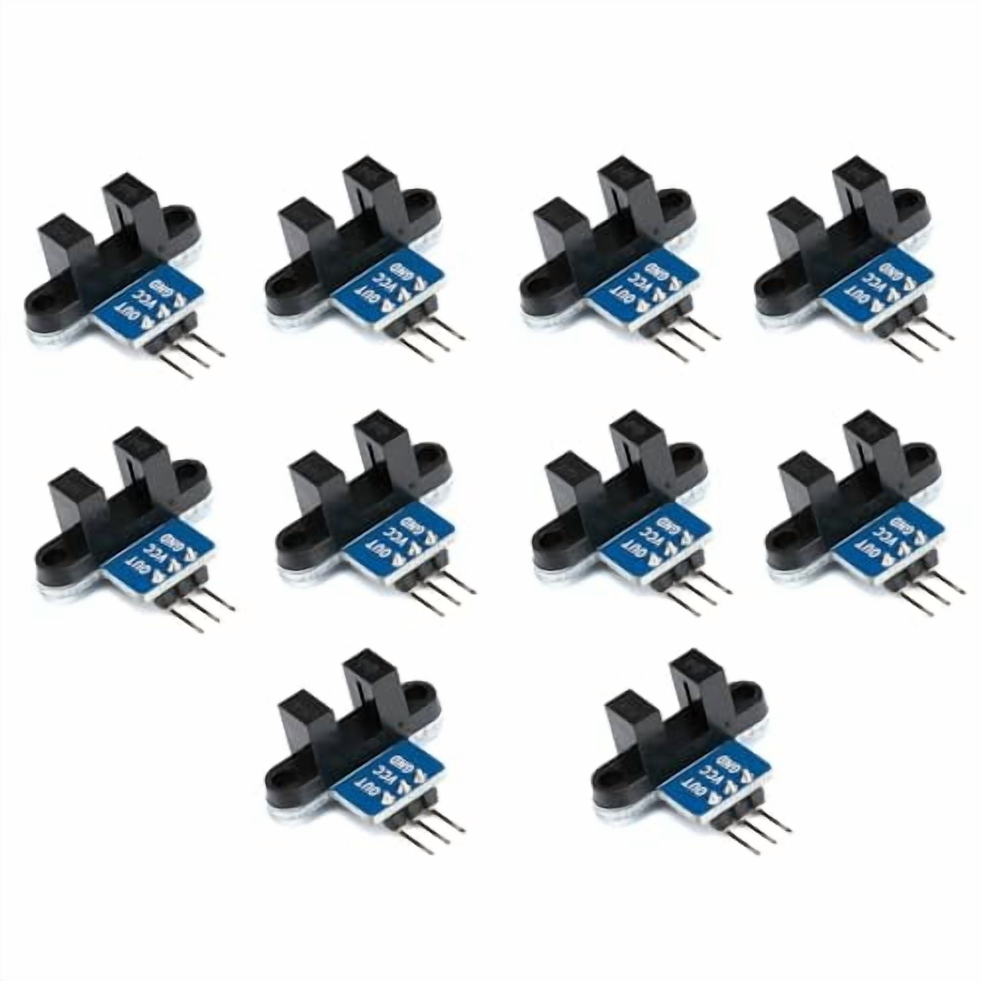 10PCS IR Infrared Sensor Module Slotted Optical Optocoupler Speed ...