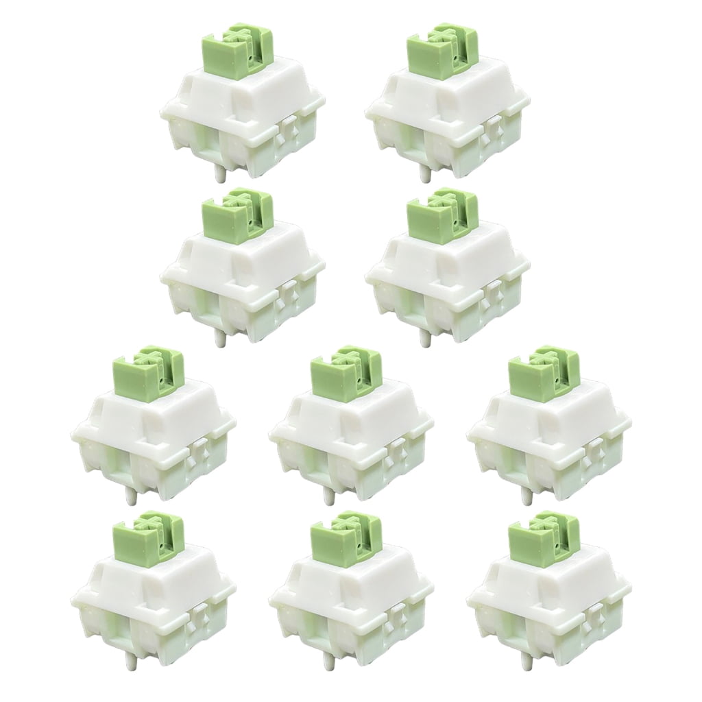 10PCS Iced Matcha Switches 5Pins Hot Plug for Gaming Mechanical ...