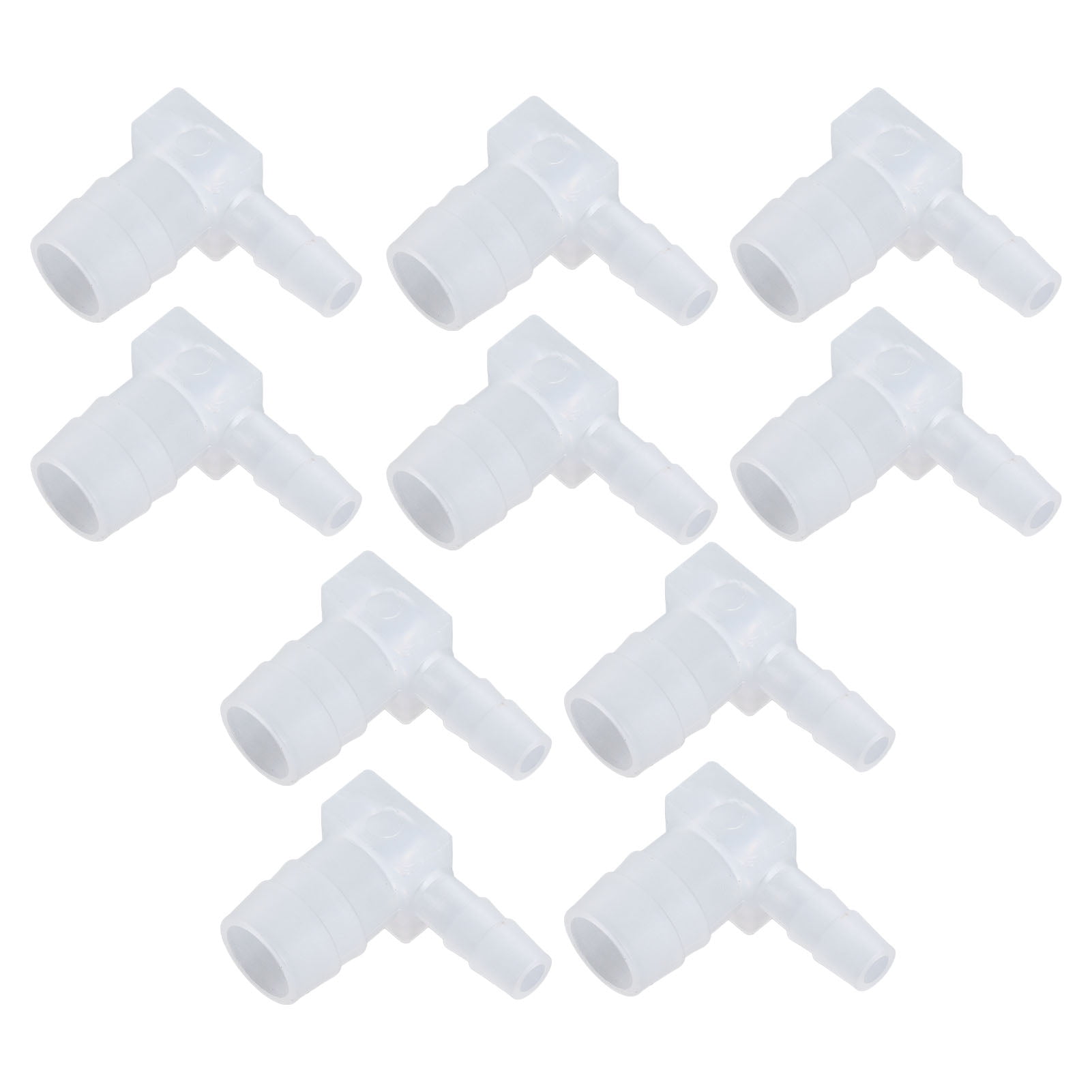 10PCS L-Type Plastic Hose Barb Reducer Fittings, 90 Degree Elbow Pipe ...