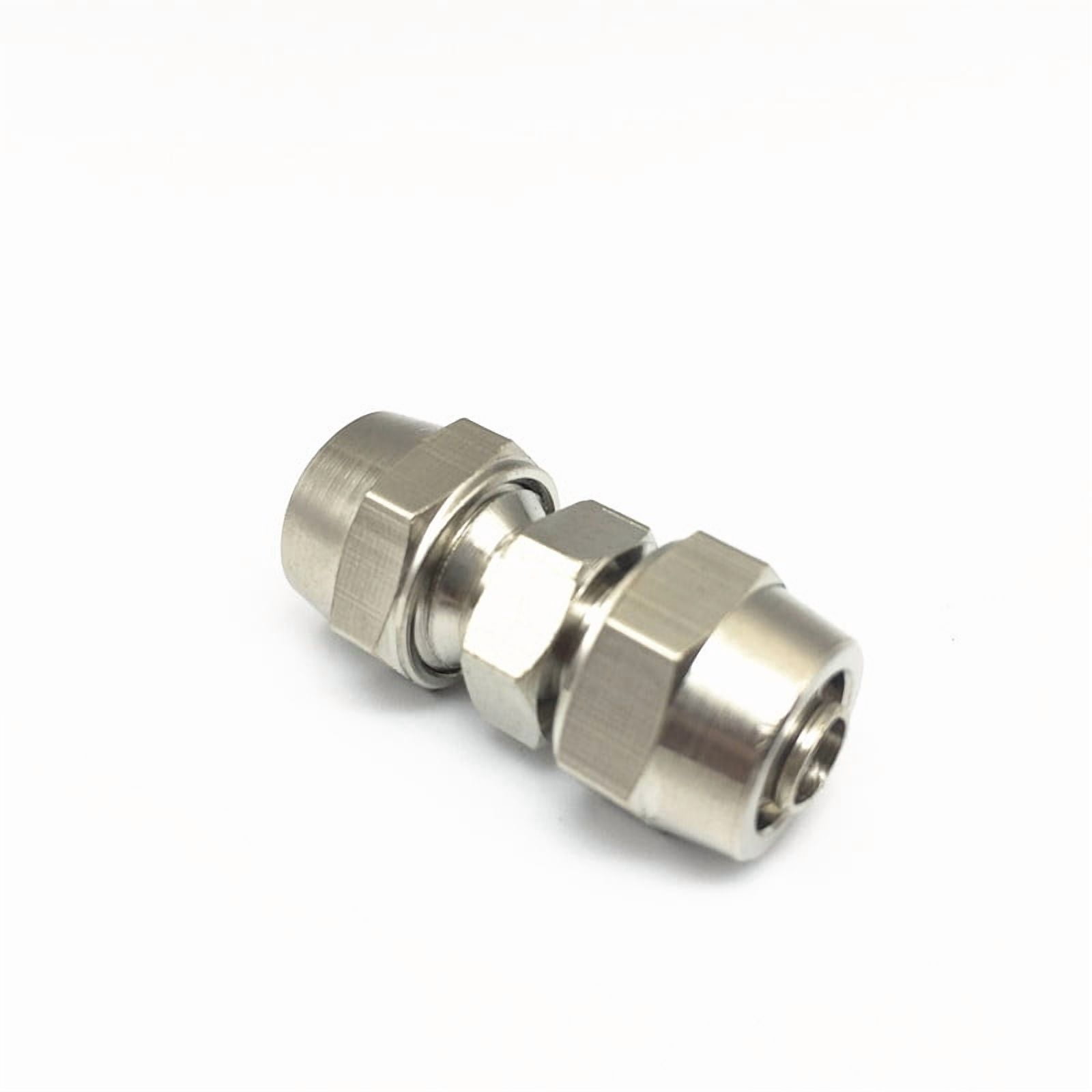 10PCS/LOT Pneumatic Connector Straight Coupling Air Tube Lock Nut Type ...