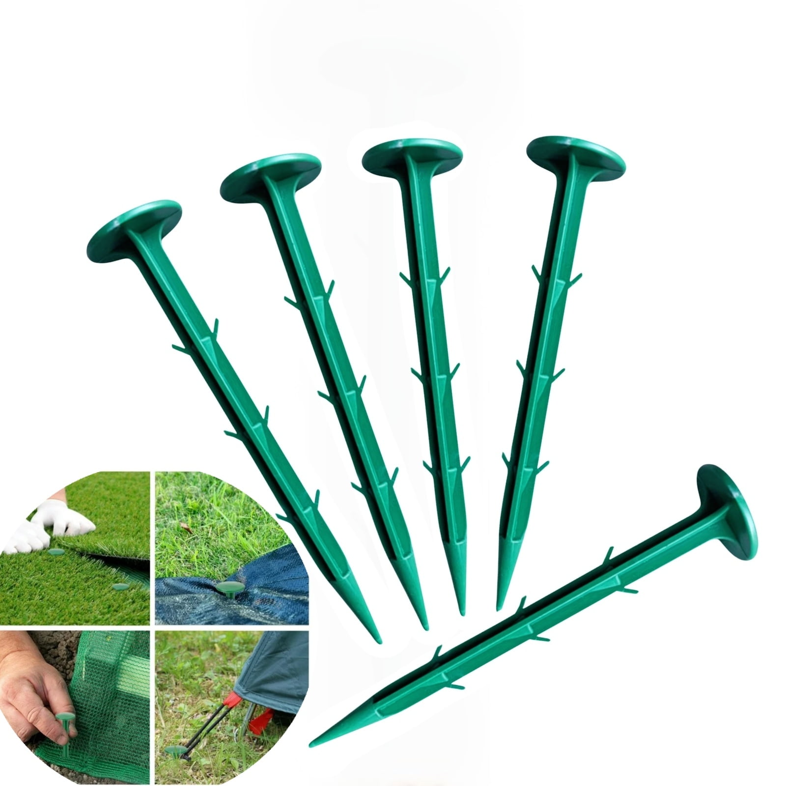 10PCS Landscapes Edging Spikes Edging Stakes,,Plastic Garden Stakes ...