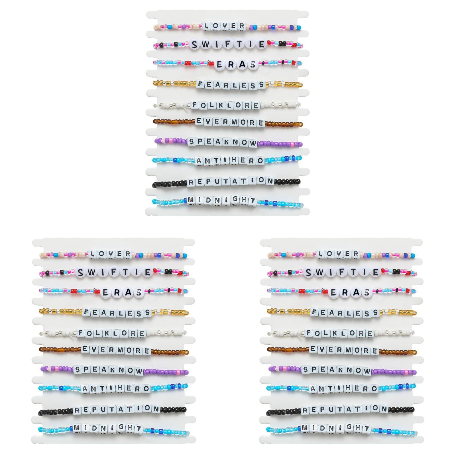 10PCS Letter Beads for Bracelets - Alphabet Beads for Friendship ...