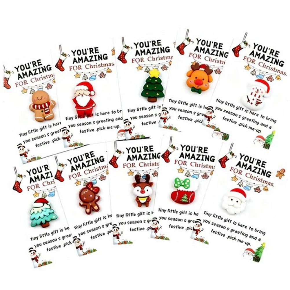 10PCS Little Pocket Hug Christma Gift Cards,Christmas Series Holiday ...