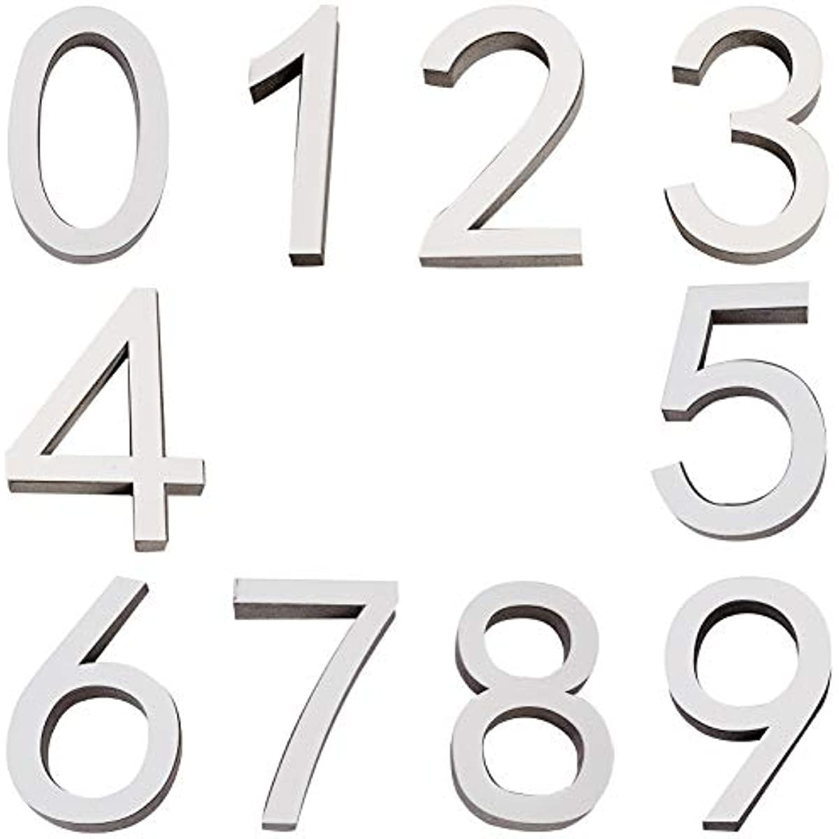 10PCS Mailbox Numbers 3 Inch Self-Adhesive Door House Numbers Street ...
