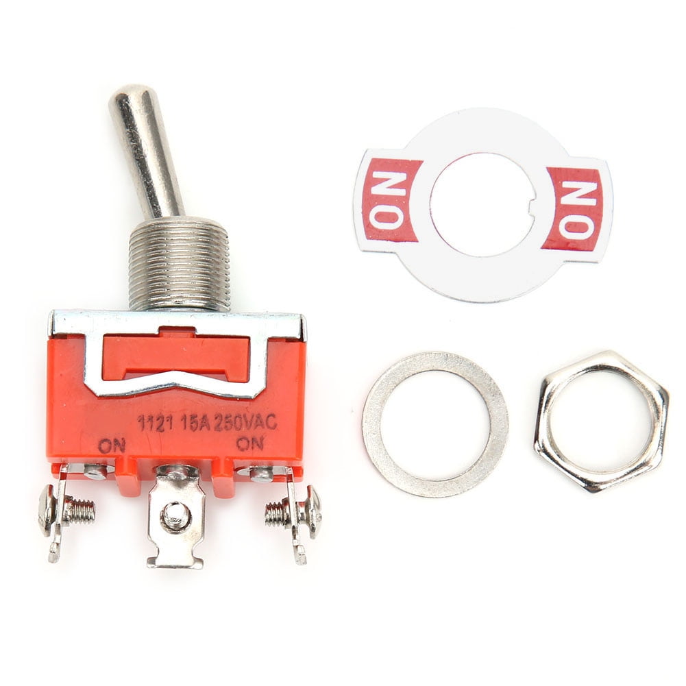 10PCS Mini Toggle Switch E TEN1121 AC 250V 15A 3 Pin ON ON 2 Position ...