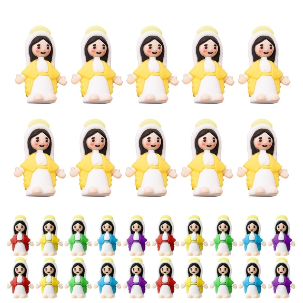 10PCS Mini Virgin Mary Figurines Virgin Mary Figurine Miniature to Hide ...