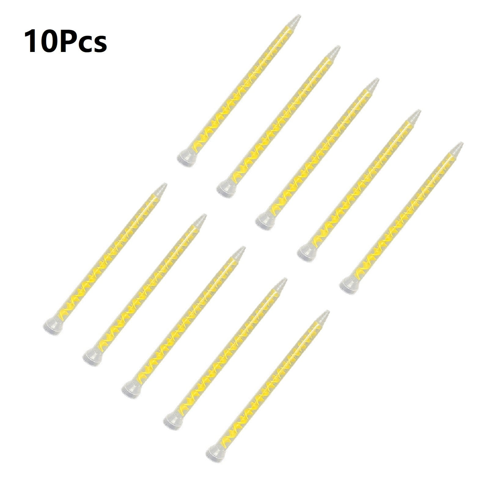 10PCS Mixing tube 10-18 AB glue mixing nozzle white core yellow core ...