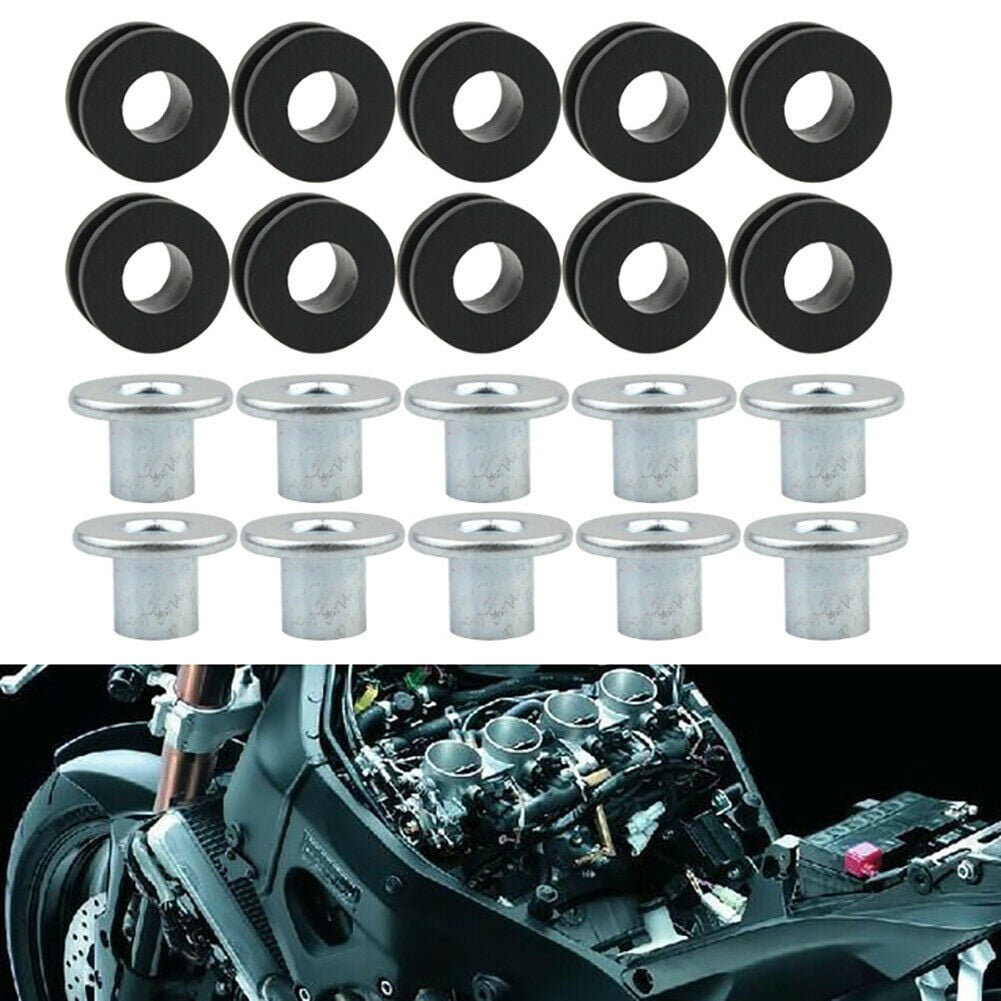 10PCS Motorcycle Rubber Grommets Bolt Kit for Honda Fairings - Walmart.com