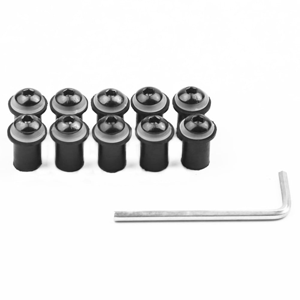 10PCS Motorcycle Windshield Fairing Color Bolt Fastener Clip Full Set ...
