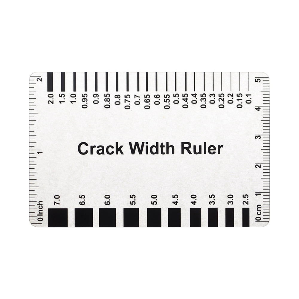(10PCS) Muka Plastic Concrete Crack Width Ruler-Gloss Clear B - Walmart.com