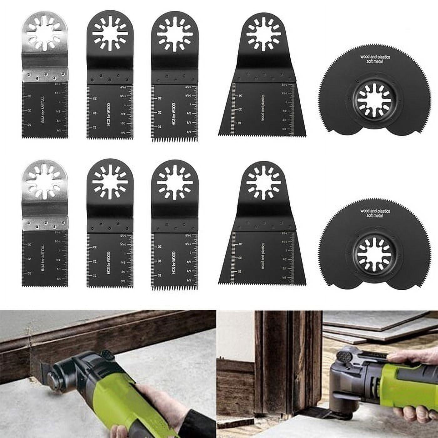 10PCS Multi-Cutter Saw Blades Set Oscillating Multitool for Multi Tool ...