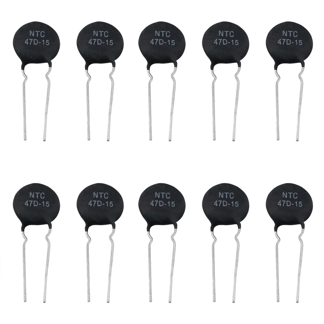 10PCS NTC Thermistor Thermal Resistors - 47D-15 model. - Walmart.com