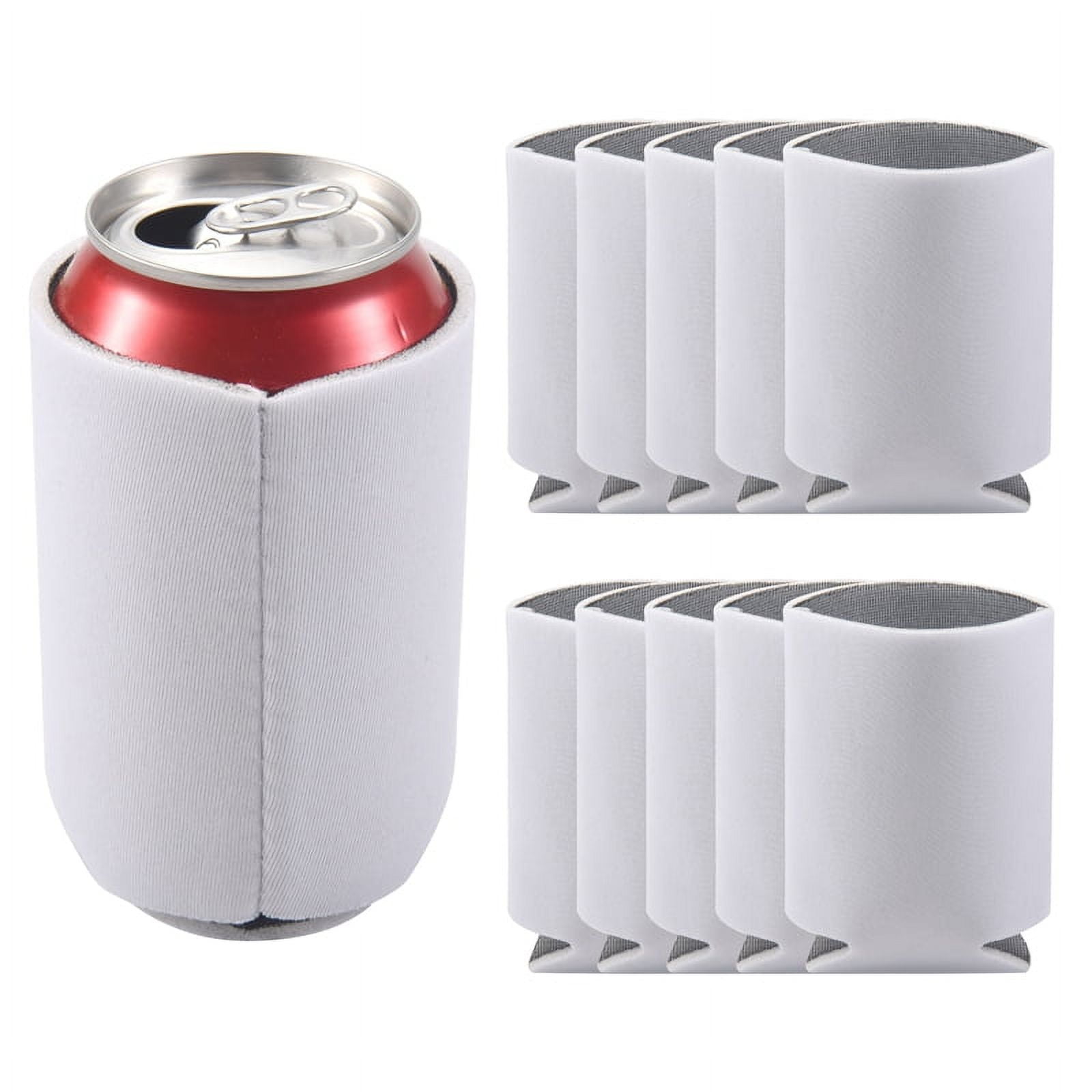 10PCS Neoprene Beer Can Cooler Drink Cup Bottle Sleeve Insulator Wrap ...
