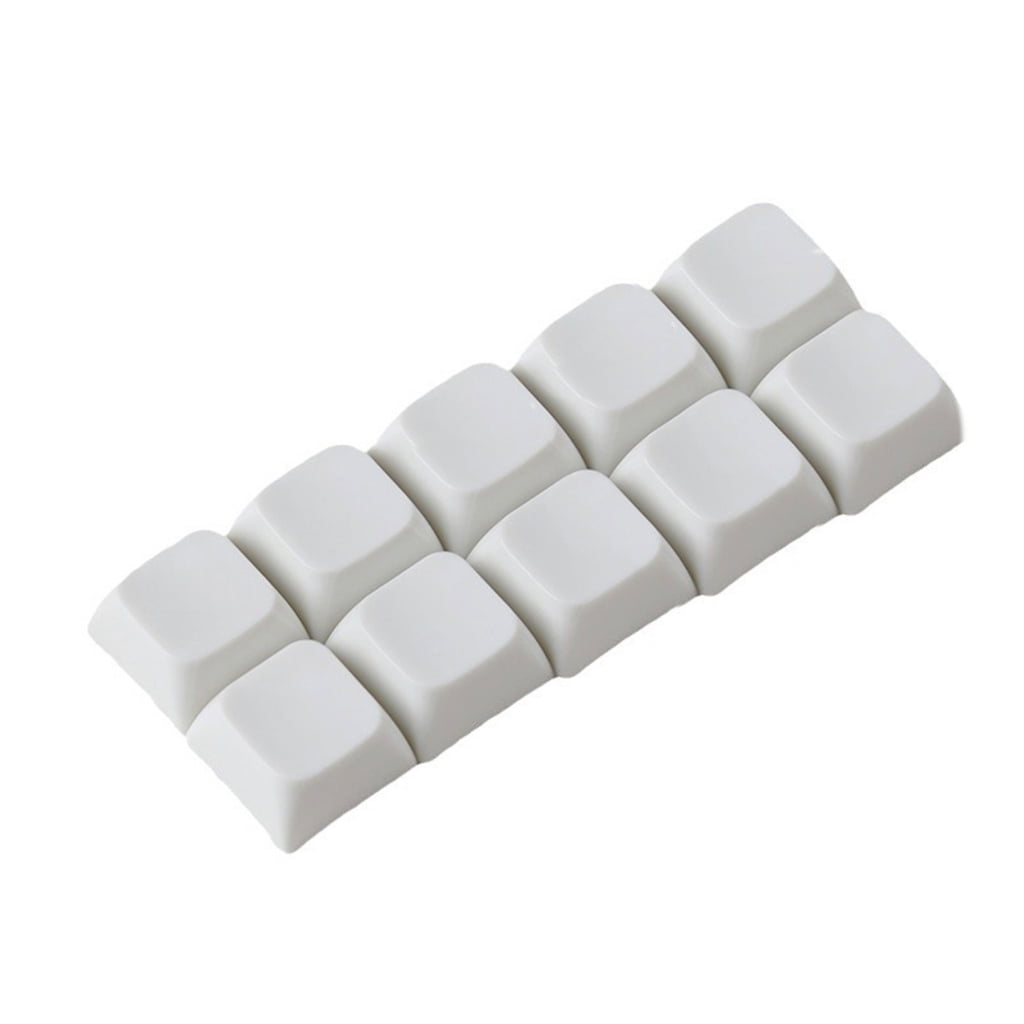10PCS Original Full Resin Keycaps Smooth Surfaces Reflective Keycap Set ...