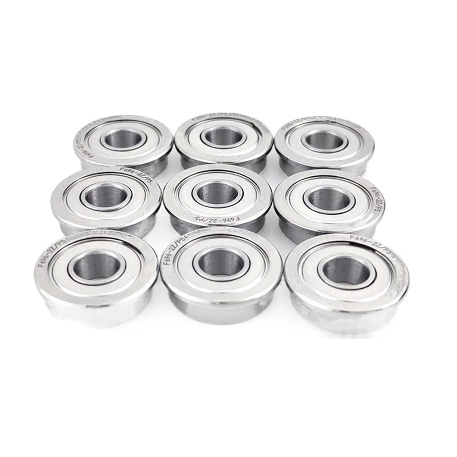 10PCS P4/P5 Flange Bearing F686-2Z/F696-2Z/F606-2Z/F626-2Z High Speed ...