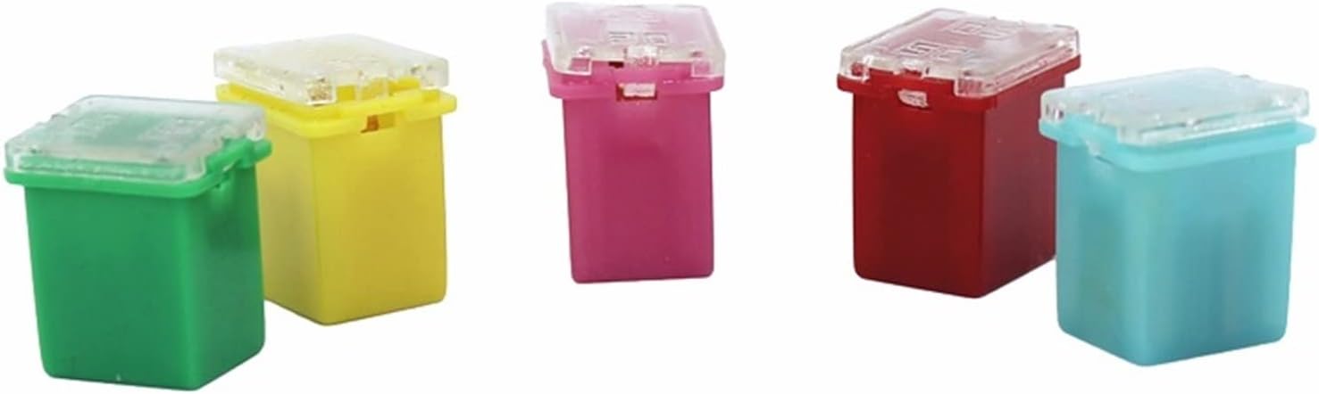 10PCS PEC LPJ 20A 30A 40A 50A 60A Insurance Auto Square Fuse Tube ...