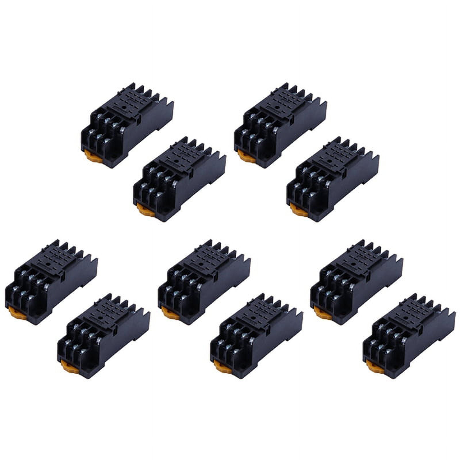 10PCS PYF14A DIN Rail Power Relay Socket Base 14 Pin for MY4NJ HH54P MY4 - Walmart.com