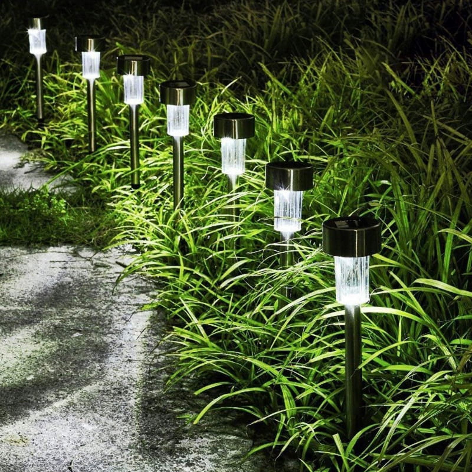 Walmart 10-Pack Solar Landscape Lights, Auto On/Off, Weatherproof ...
