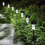 Mainstays 6-Count Solar-Powered Tapered Column Pathway LED Light Set in ...