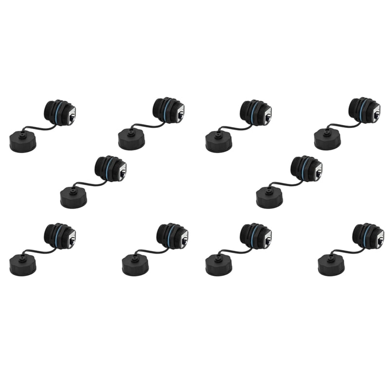 10PCS Panel Mounting RJ45 Waterproof Connector Ethernet LAN Cable ...