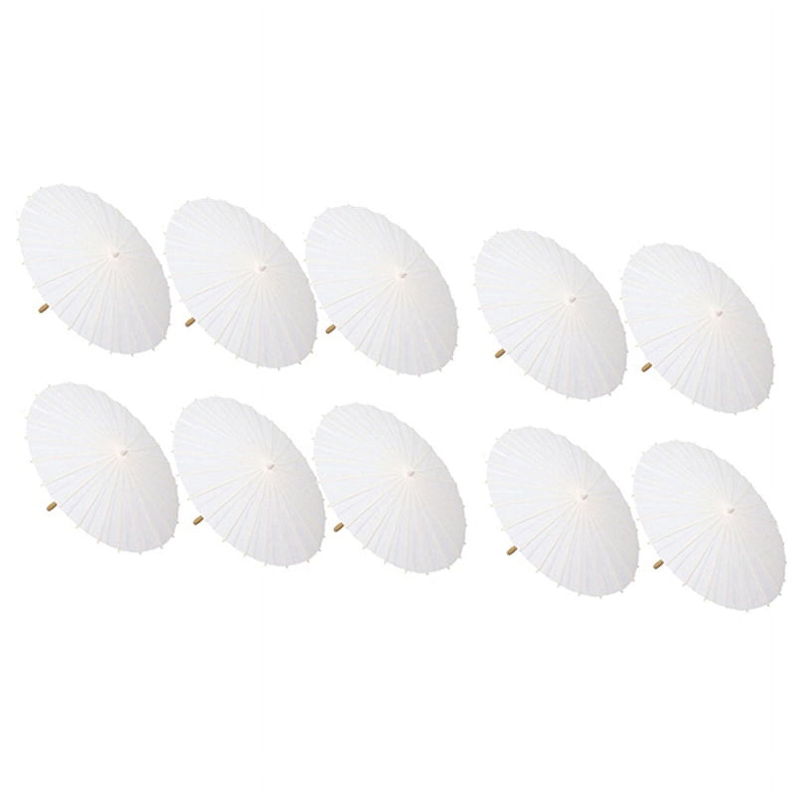 10PCS Paper Parasol Wedding Umbrella Party Favor Bamboo Umbrellas for ...