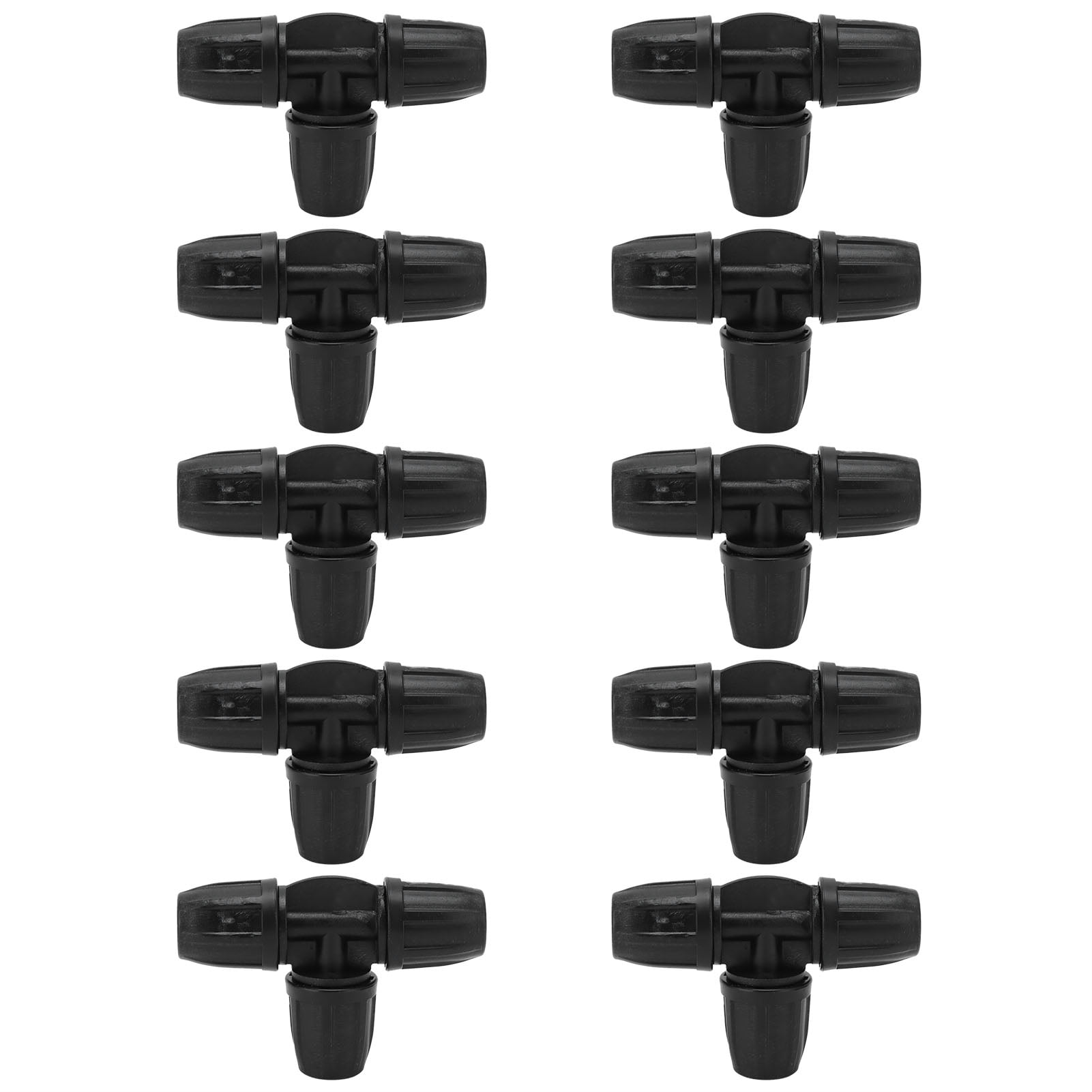 10PCS Pipe Connector Set 8/11 Barbed Tee Fittings with Lock for Garden ...