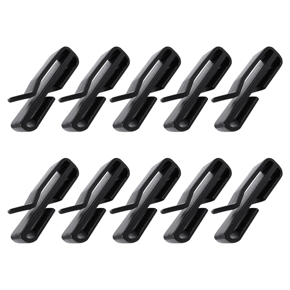 10PCS Plastic Belt Keeper Clips Webbing Ending Clip Hiking Camping ...