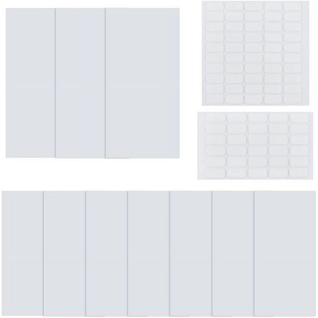 10PCS Plastic Flat Blank Plate 18cm Wall Hole Cover with 80PCS Double ...