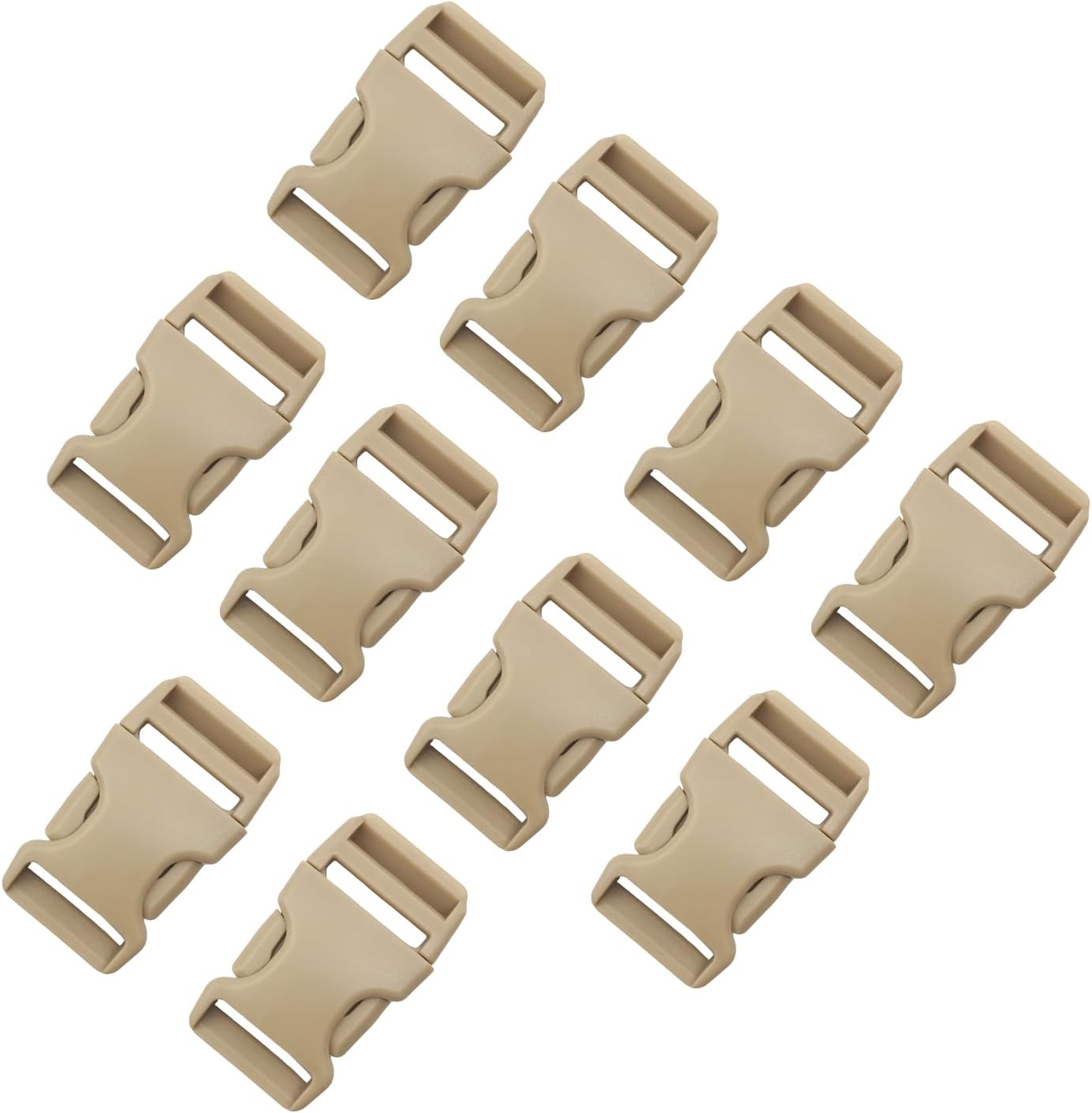 10PCS Plastic Side Release & Ladder Lock Buckles for Straps - 3/4 Inch ...