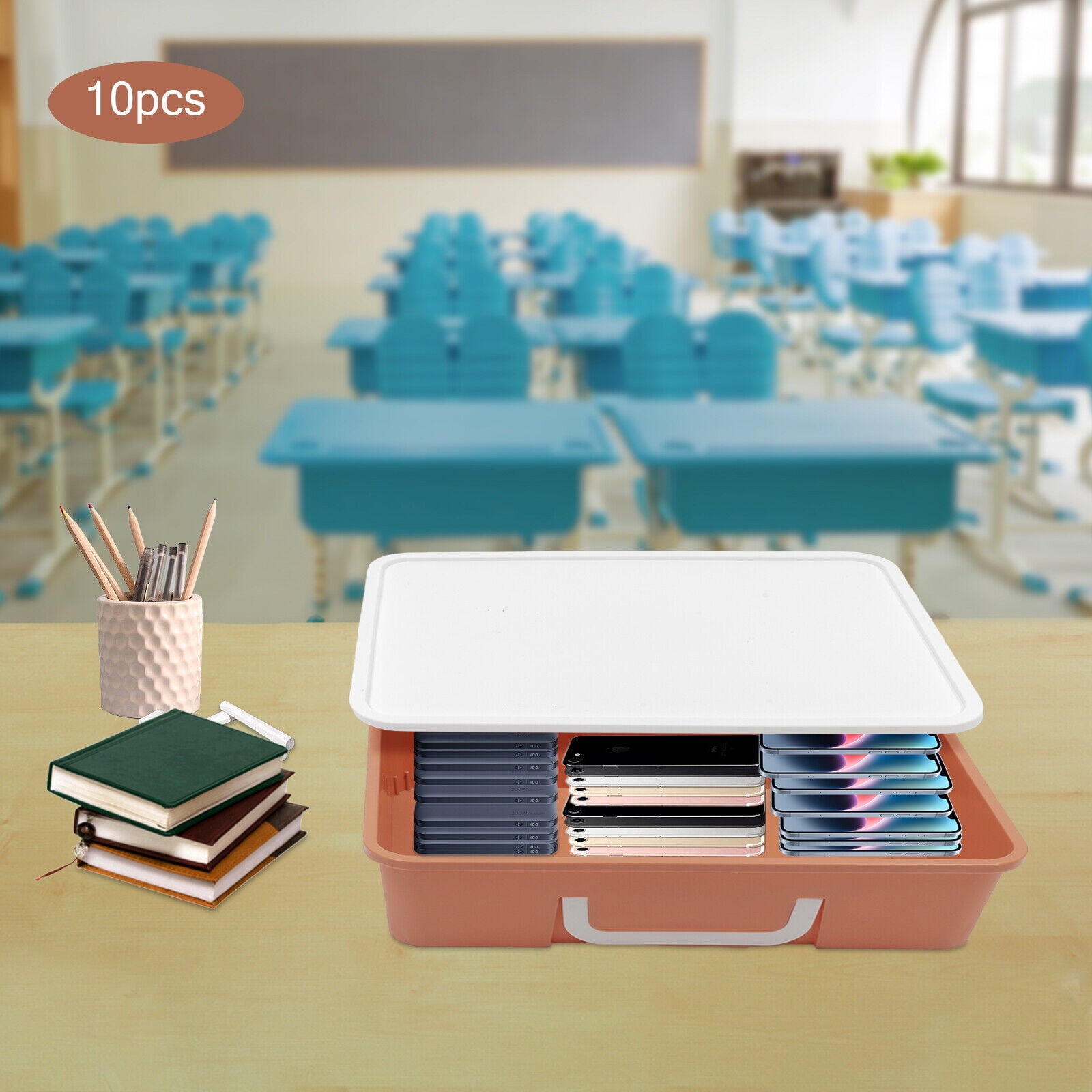 10PCS Plastic Storage Box File Box Organizer Case Holder Box Container ...