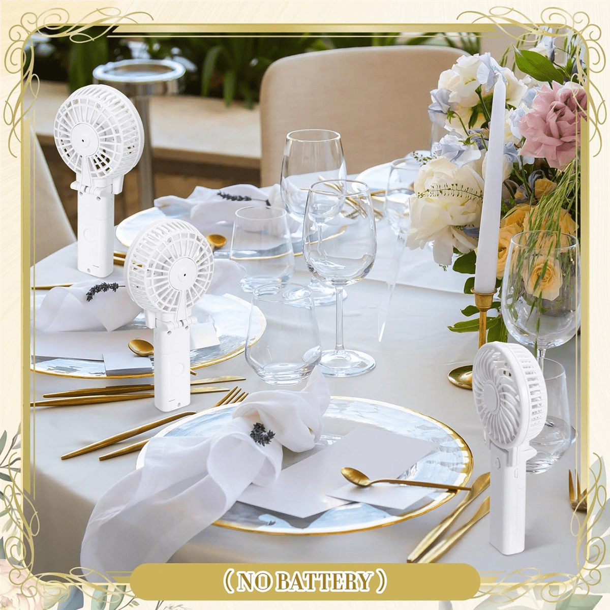 10PCS Portable Handheld Fan Wedding Fan Personal Fan Small Hand Fan ...