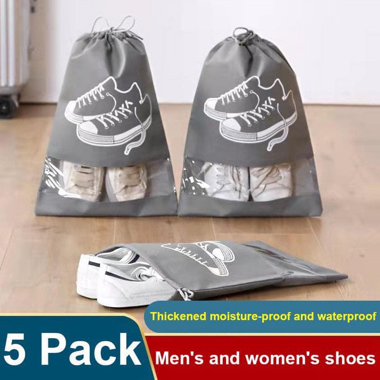 10PCS Portable Shoe Bags for Travel, Aystkniet Large Shoes Pouch ...