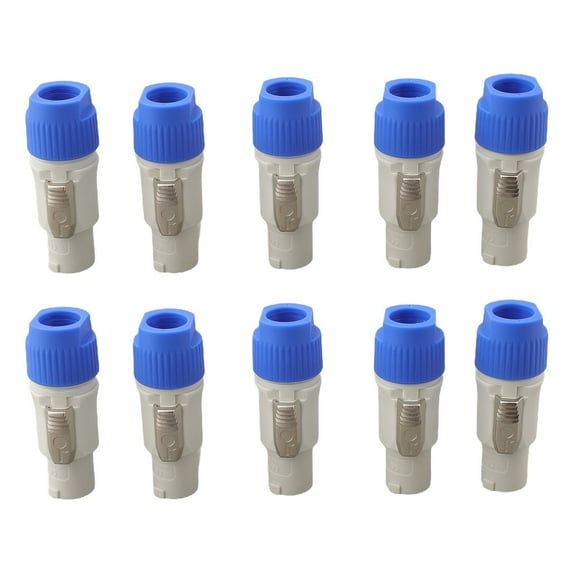 10PCS Power Plug Power Powercon Connector Male 3-Pin Speaker Plug 3-Pin ...