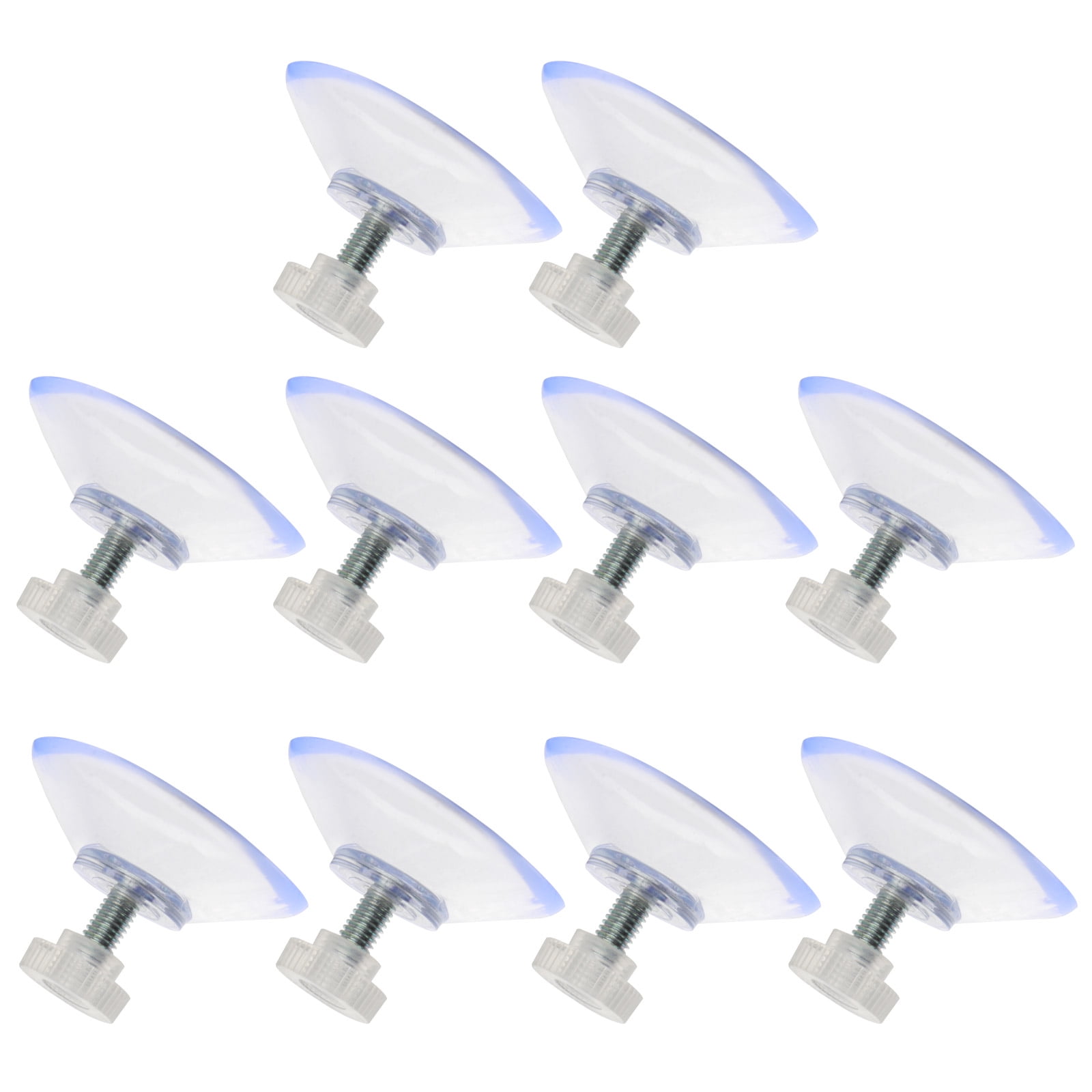 WEAVILUX 10PCS Plastic Suction Cups Strong Suction for Hotel Room Use ...