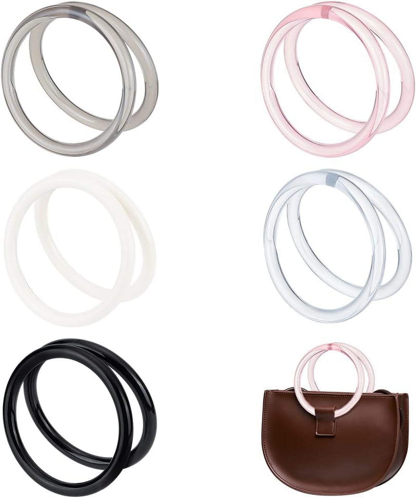 10PCS Purse Handles 5 Colors Round Handles Replacement Handbag Purse ...