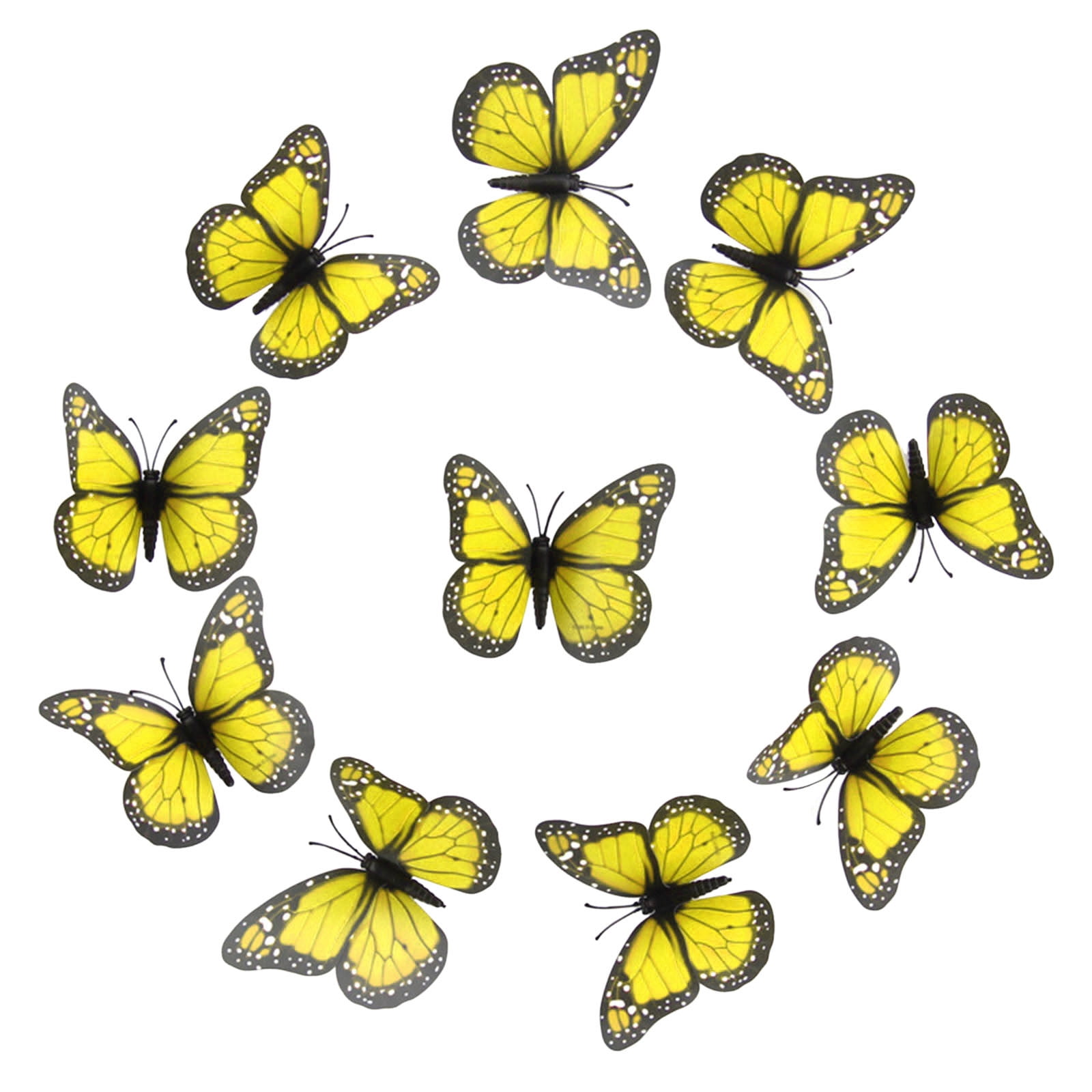 10PCS Realistic 3D Wall Art Decorations for Home DIY Spring Summer ...