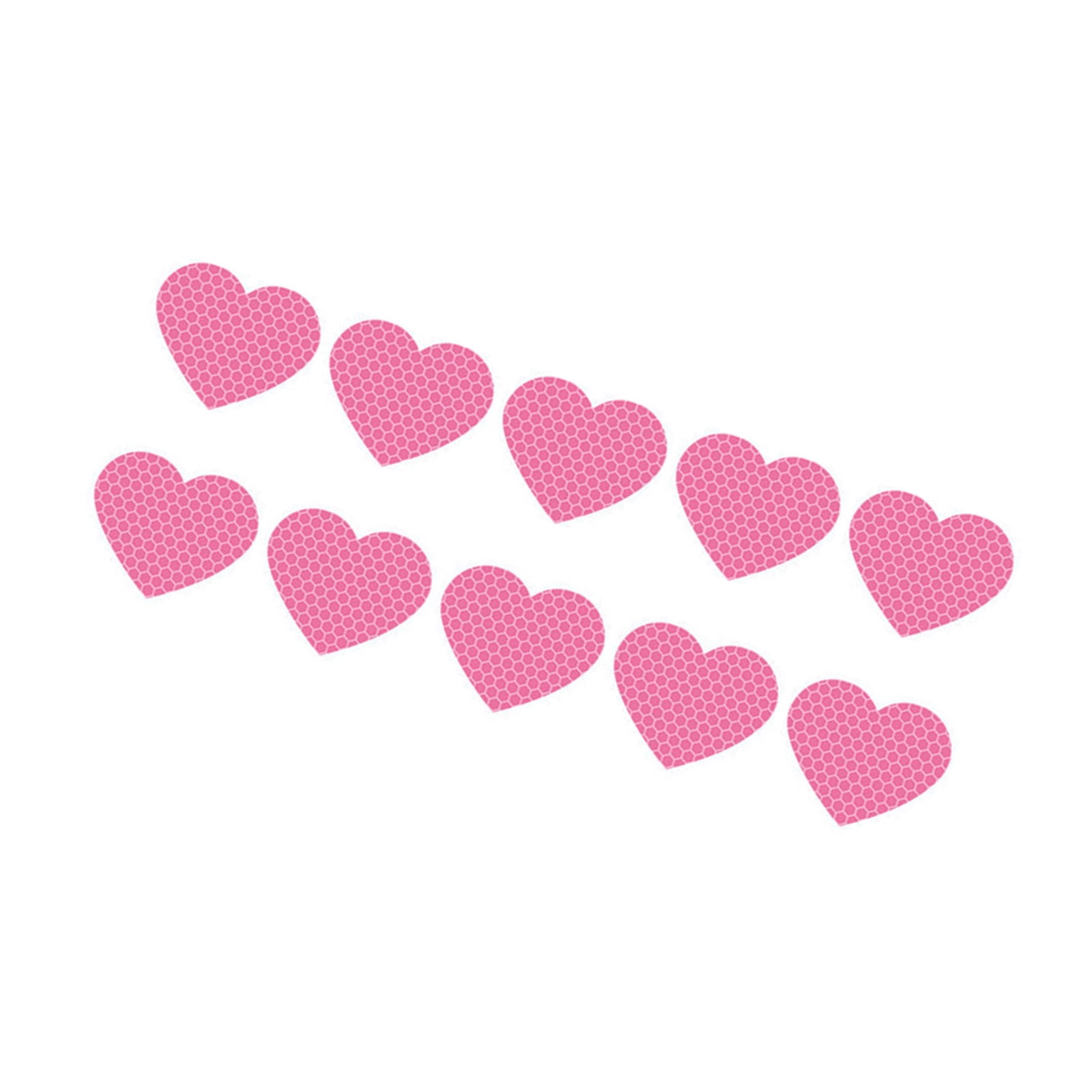 10PCS Reflective Heart Car Stickers Waterproof Decorative Decals ...