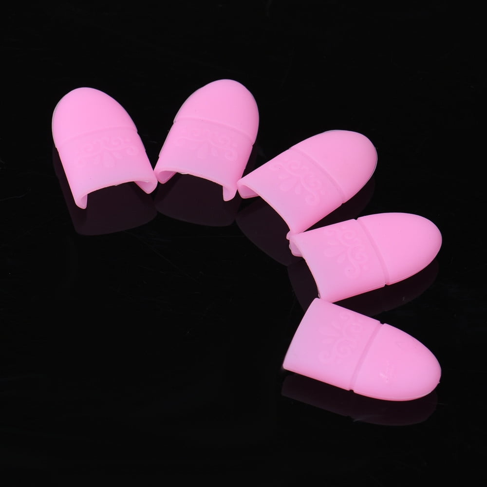 10PCS Reusable Silicone Nail Polish Remover Wraps | Eco-Friendly Gel ...
