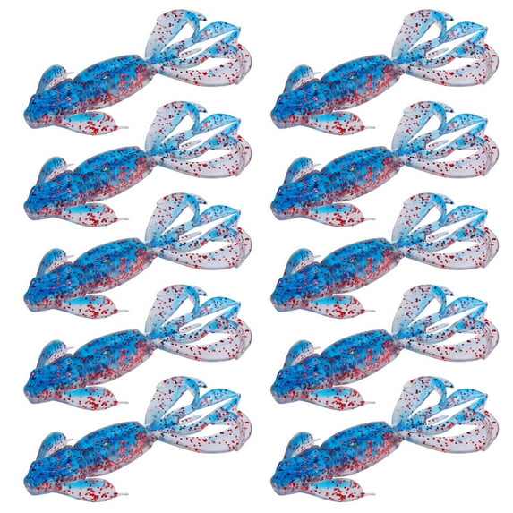 10PCS Robotic Shrimp Lures Soft Allurement Rhythm Light Reflection ...