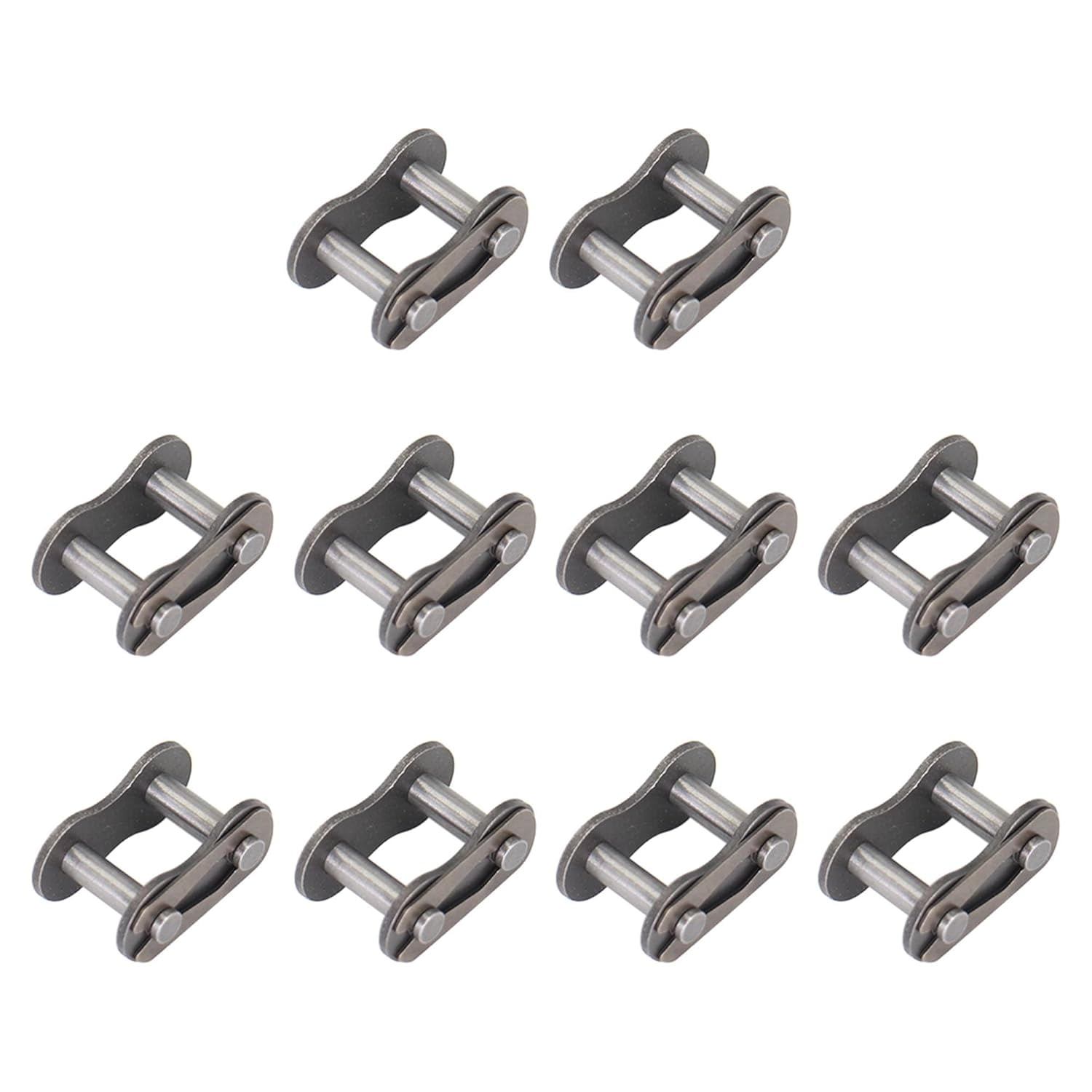 10PCS Roller Chain Offset Half Link #35, 3/8 Inch Pitch Carbon Steel ...