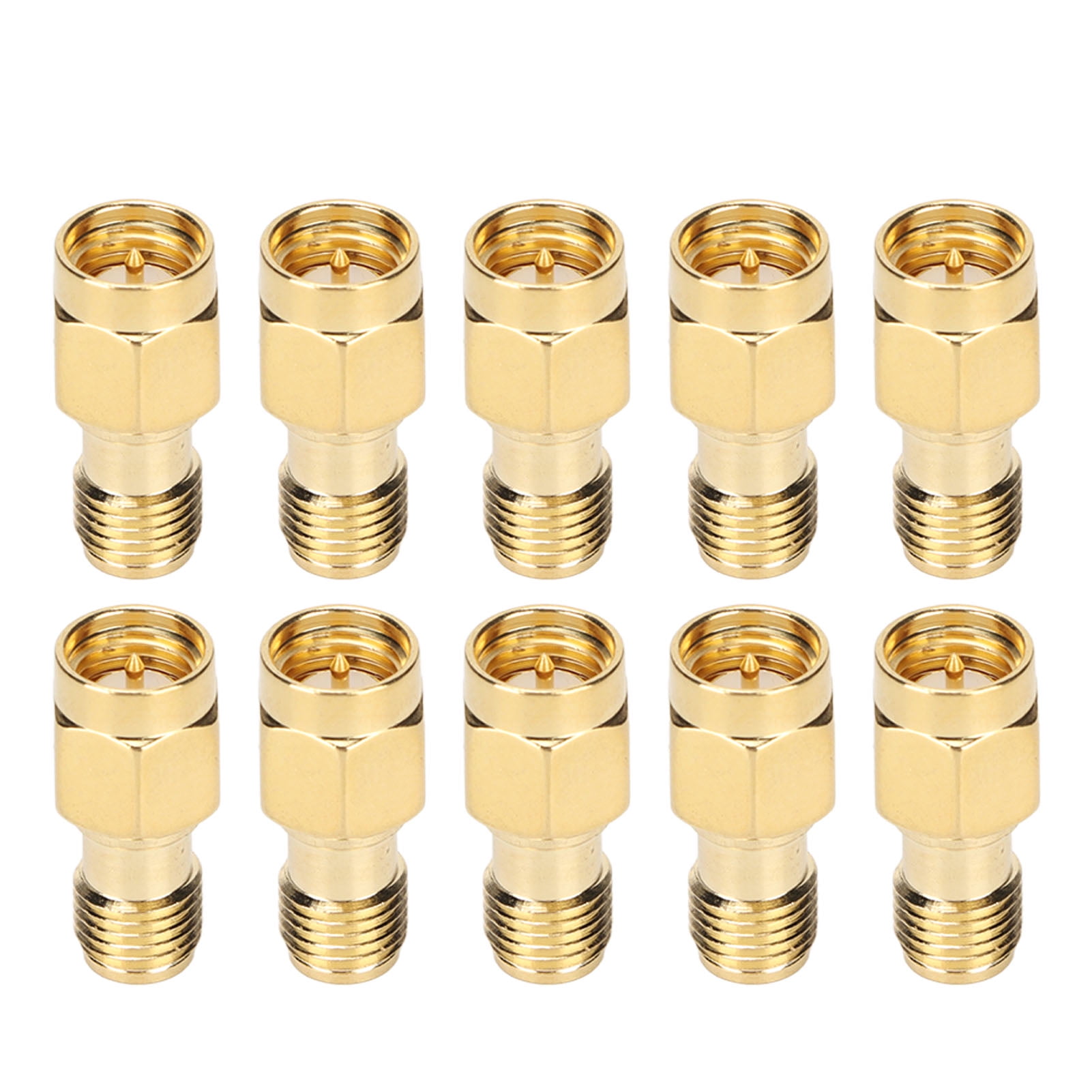 10PCS SMA Reverse Adapter Male to Female RF Cable Converter, 50 Ohms ...