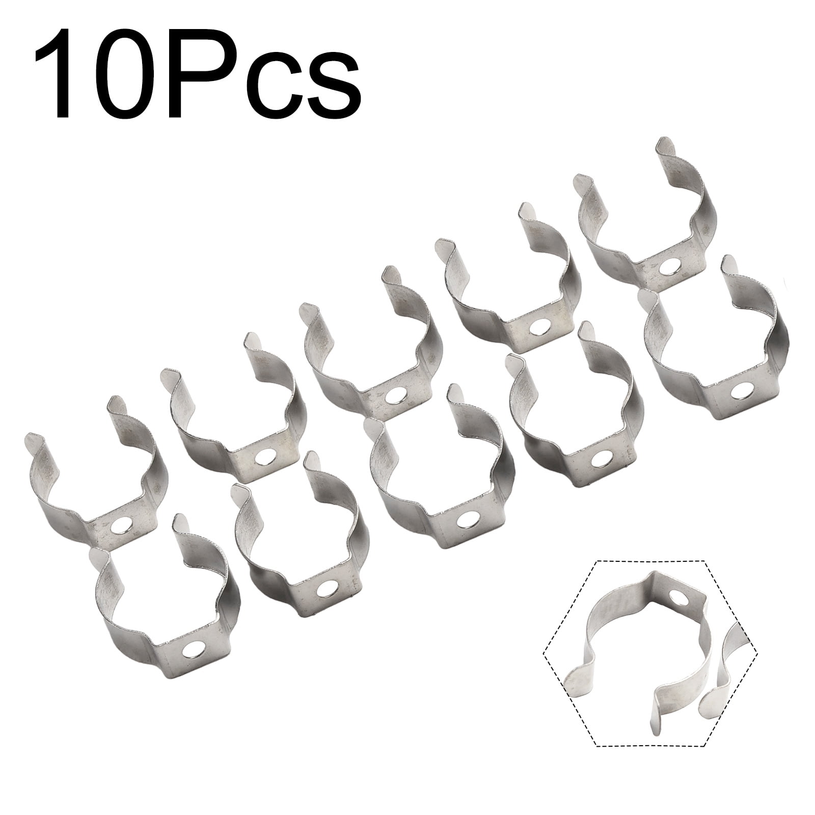 10PCS SPRING TERRY CLIPS OPEN TYPE SPRING STEEL TOOL CLIPS HEAVY DUTY ...