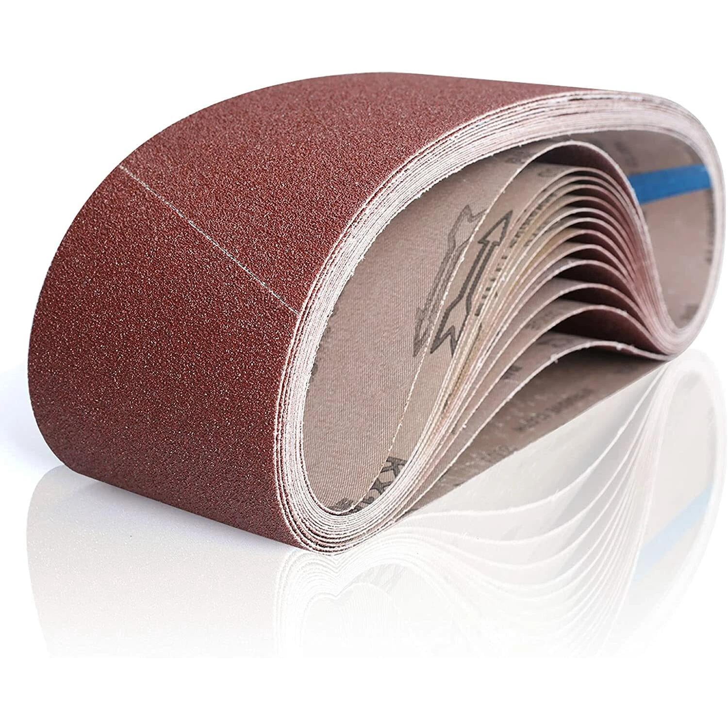 10PCS Sanding Belts 4 x36 in 80 120 150 240 400 Grit Belt Sander Paper ...