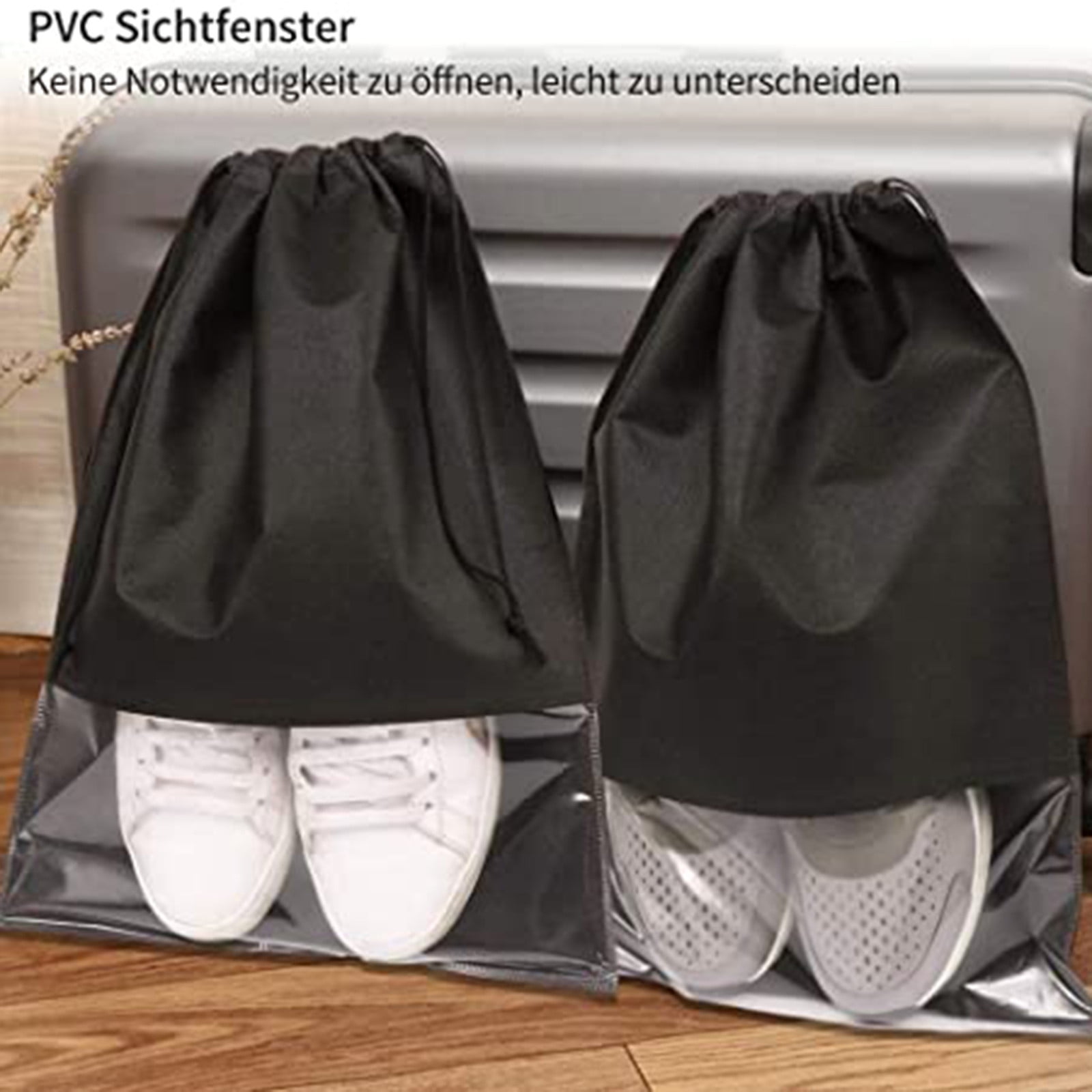 10PCS Shoe Bags for Travel - Large Dustproof Drawstring Shoes Pouch ...