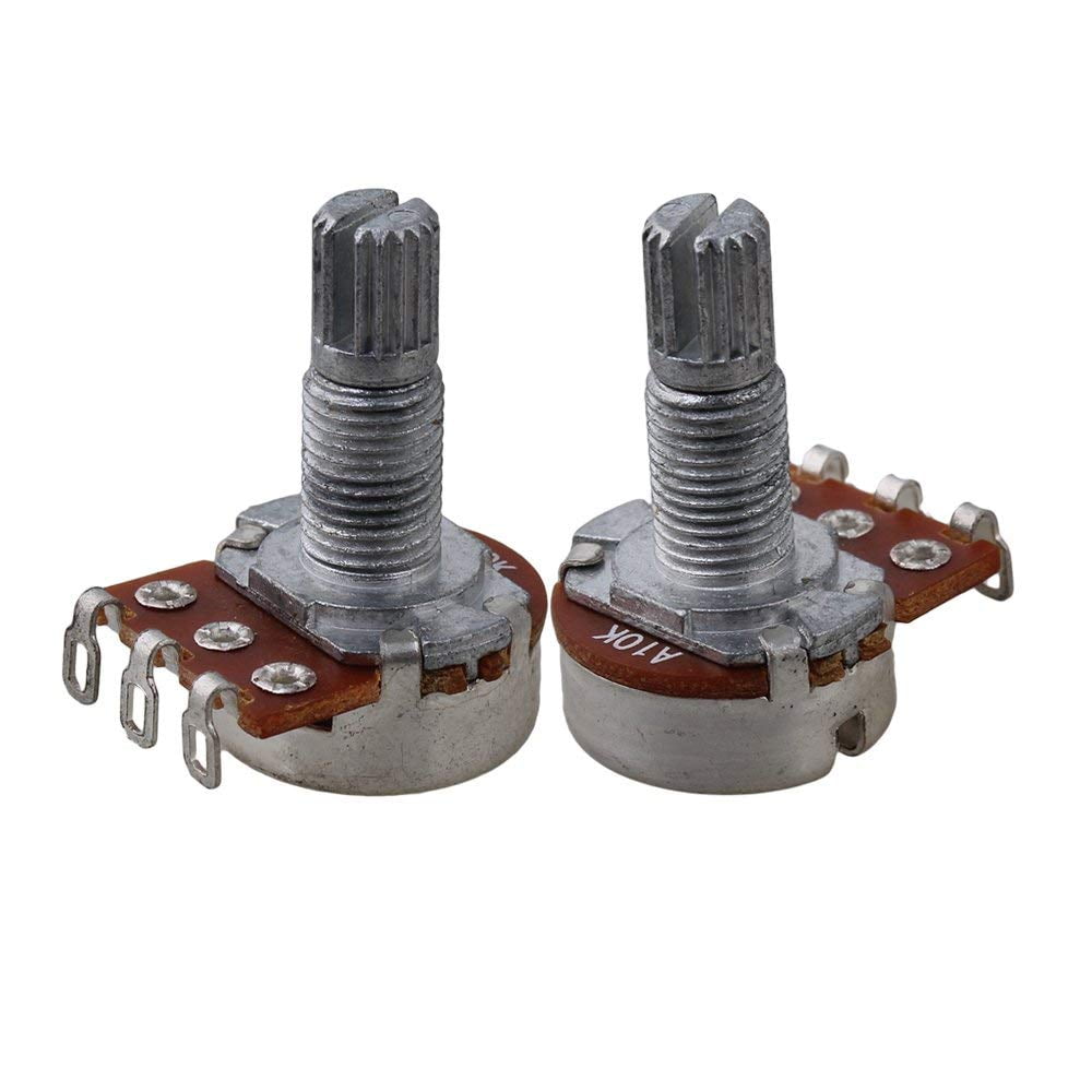 10PCS Short Shaft 15mm Linear Pot Guitar Tone Potentiometer A10k A100K ...