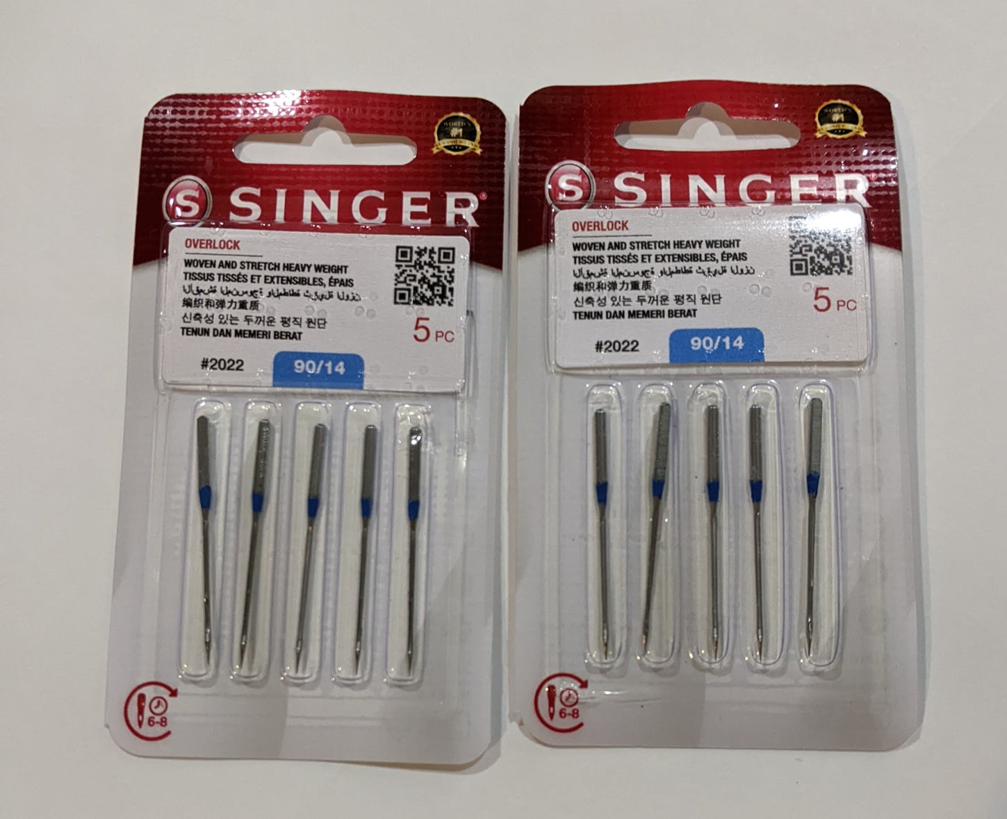 10PCS Singer Overlock Sewing Machine Needles 2022 Size 14 - Walmart.com