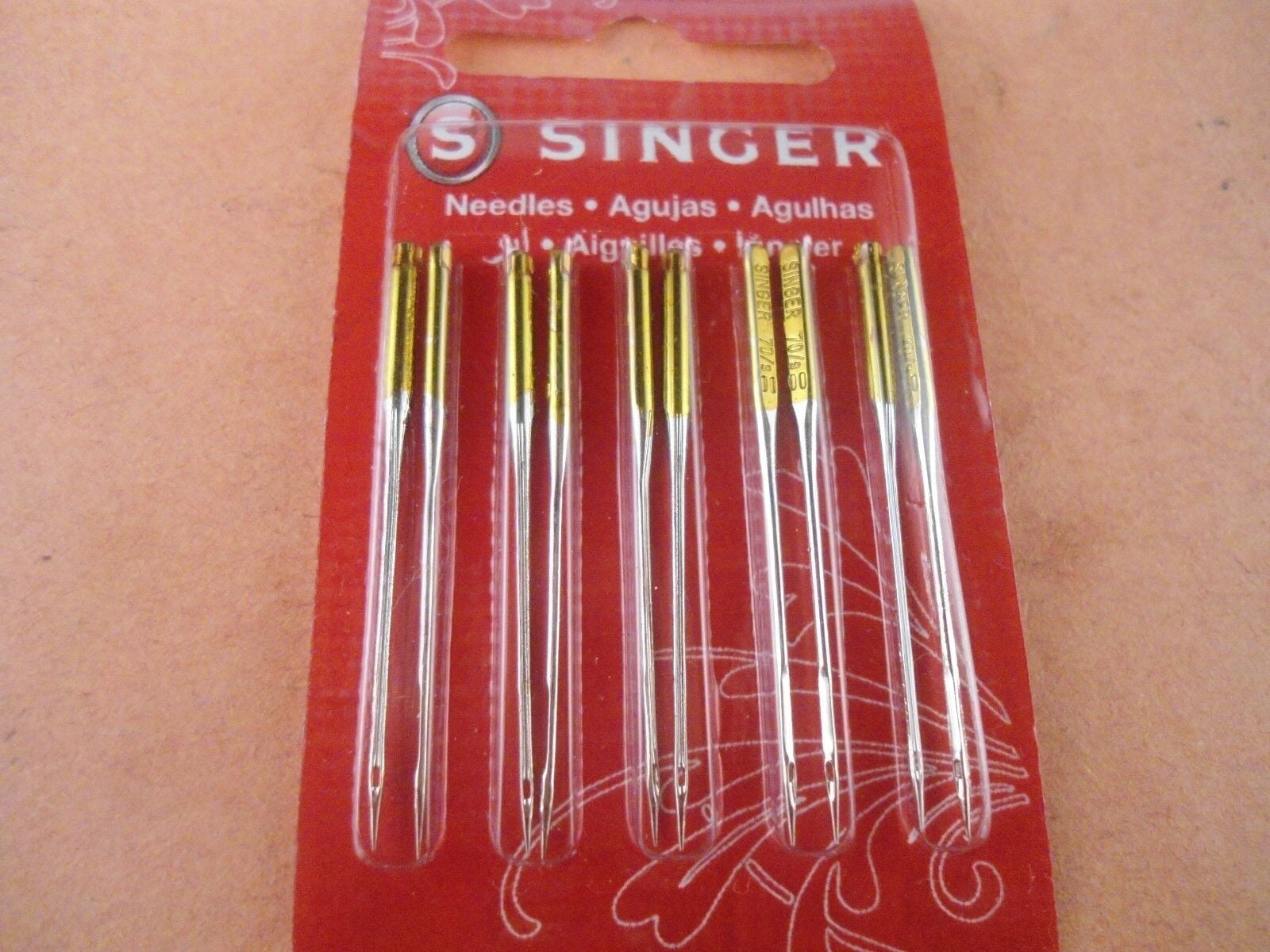 10PCS Singer Sewing Machines Ball Point Yellow Needle 2045#14 - Walmart.com