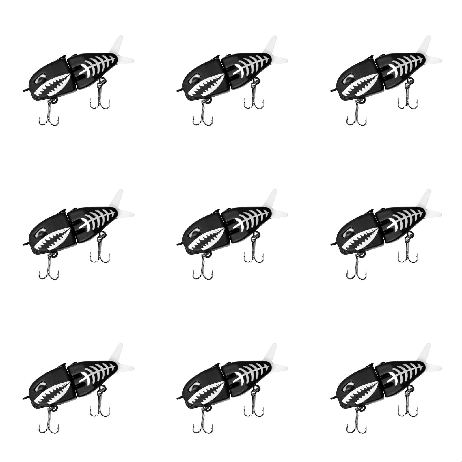 10PCS Slow Sinking Glide Bait for Bass Fishing - Realistic Wide S ...