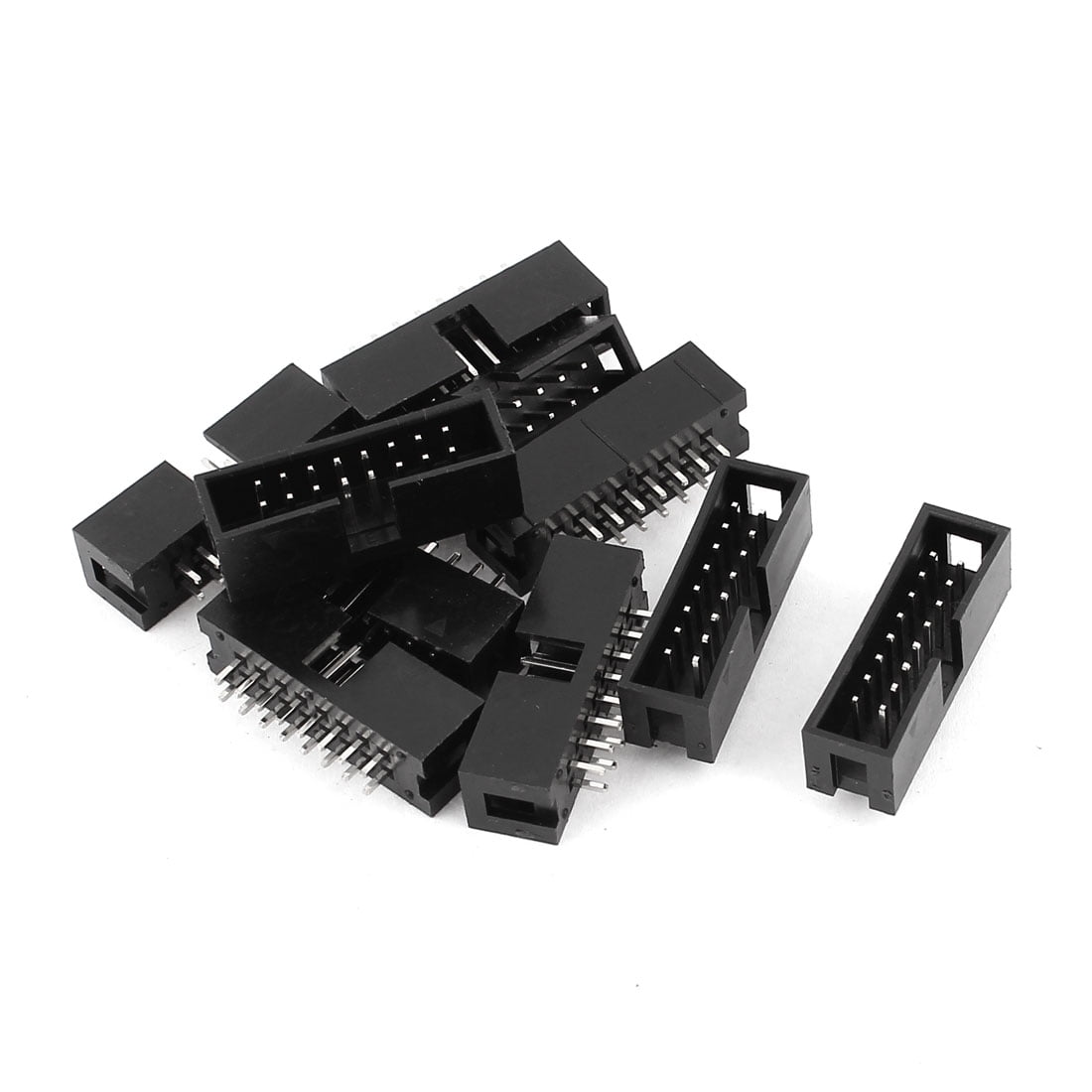 10Pcs Straight 16pin 2 Row 2.54mm Male Socket JTAG Connector Box Header ...